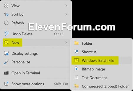 Add Windows Batch File BAT To New Context Menu In Windows 11 Windows 11 Forum