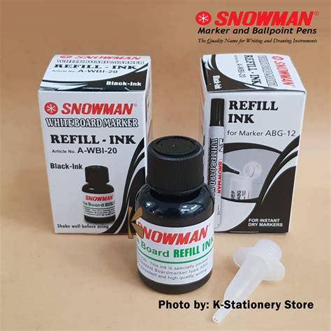 Tinta Spidol Whiteboard Snowman Awbi 20 Original Refill Ink Lazada Indonesia