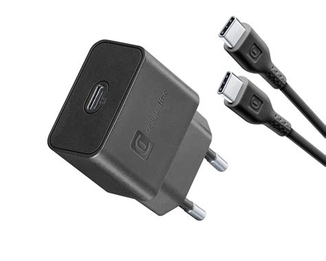 Cellularline Super Fast Charger Kit W USB C To USB C Samsung Caricabatterie Da Rete Super