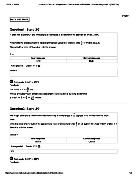 Mobuis Assignment 1 1 28 Am University Of Windsor Department Of Mathematics And Statistics