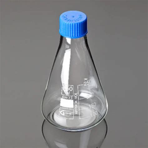 Glass Central Drug House Screw Cap Conical Flask For Chemical