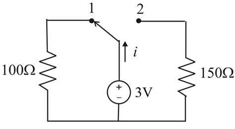 A Calculate Current I In Fig 2 68 When The Switch Is In Position 1 B Find The Current