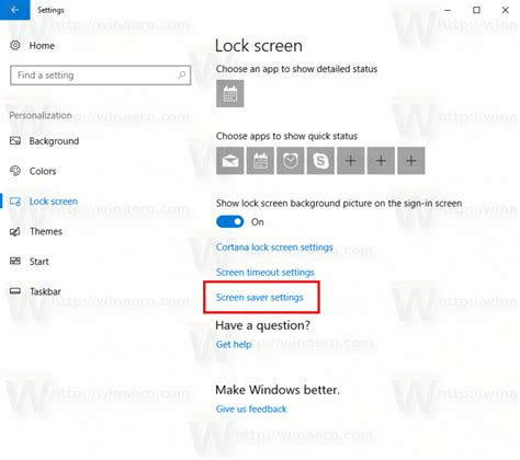 Enable Screen Saver Password Protection In Windows 10