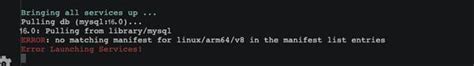 How To Resolve No Matching Manifest For Linuxarm64v8 Tpoint Tech