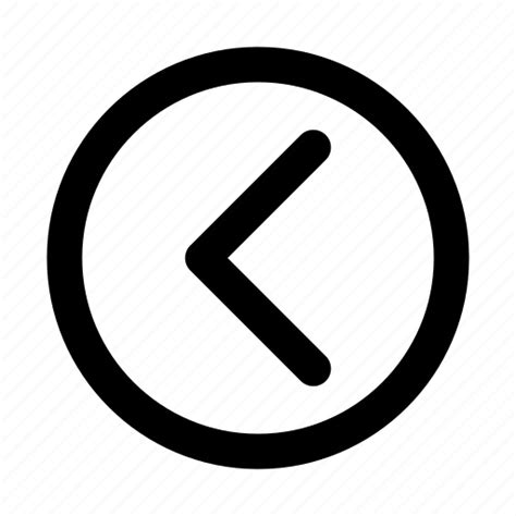 arrow direction left navigation icon