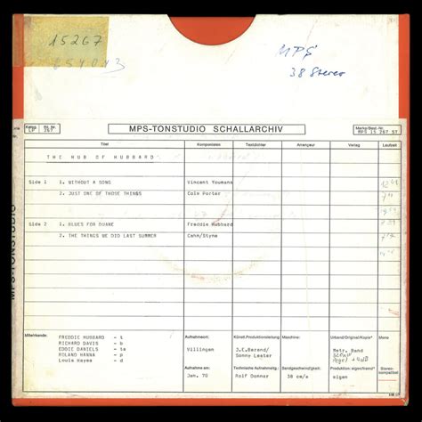 Freddie Hubbard The Hub Of Hubbard Revox Horch House