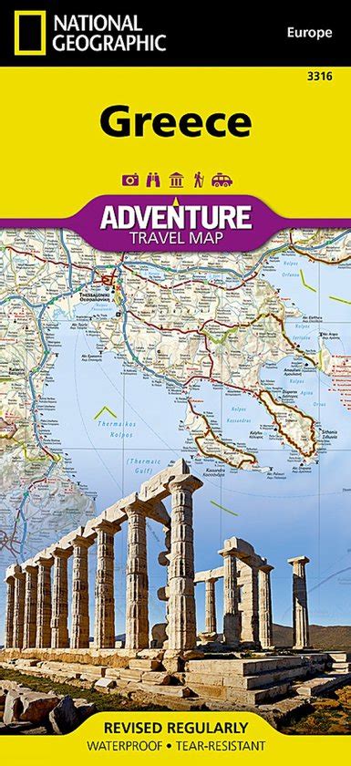 National Geographic Europa Greece Adventure Travel Map Bol