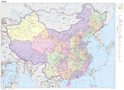 中国地图高清版大图（2500万像素） 中国地图地图库