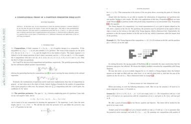 A Combinatorial Proof Of A Partition Perimeter Inequality Papers With