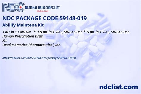 Ndc Package 59148 019 91 Abilify Maintena Kit