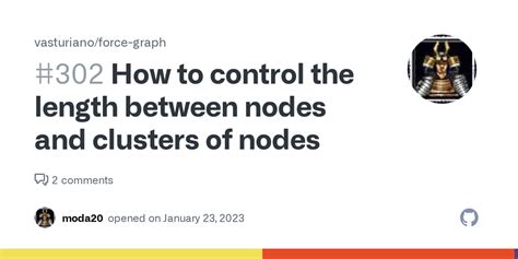 How To Control The Length Between Nodes And Clusters Of Nodes · Issue