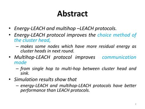 Ppt Improvement On Leach Protocol Of Wireless Sensor Network Powerpoint Presentation Id 2390764
