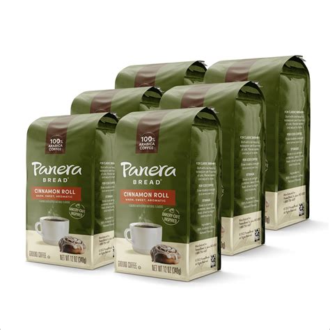 Panera Bread Cinnamon Roll Coffee 12oz Bag 6 Pack