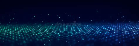 Futuristic Perspective Grid Of Hexagons Futuristic Honeycomb Concept Digital Technology