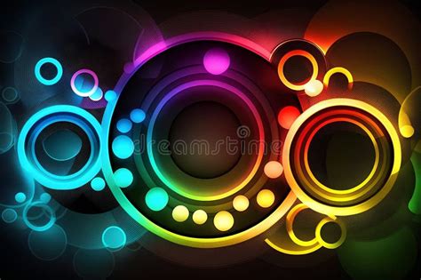 Abstract Colorful Background With Circles Vector Illustration Eps 10 File Stock Illustration