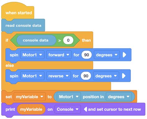 VEXcode Block Proposal Reading Bluetooth Console Data General Forum VEX Forum