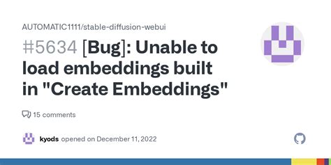 Bug Unable To Load Embeddings Built In Create Embeddings · Issue