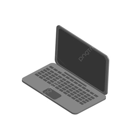 3d Gray Laptop Vector Laptop Computer Notebook Png And Vector With
