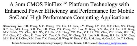 Iedm Tsmc N3 Details