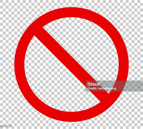 Stop Sign Icon Symbol No Sign Red Warning Stock Illustration Download