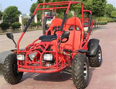 Horizontal Type Go Kart Buggy 4 Stroke Air Cool 4 Seater Front Rear Disc Brake