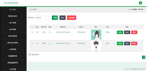 基于ssm框架的开心农家乐系统的设计与实现农家乐一体化运行系统设计与实现 Csdn博客