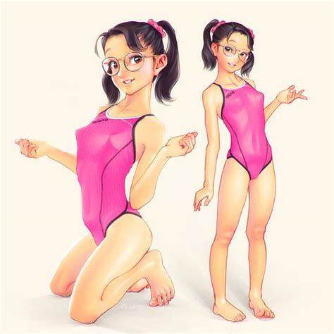 競泳水着の女の子 2 KURO