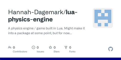 Creating A Lua Based Physics Engine For Simple 2d Games
