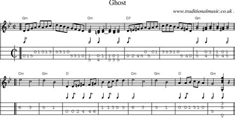 American Old Time Music Scores And Tabs For Mandolin Ghost