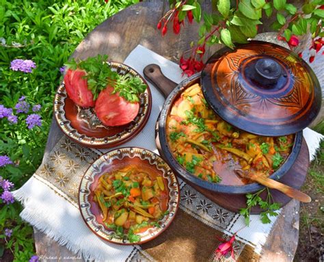 Постен гювеч в глинен съд Ябълка с канела