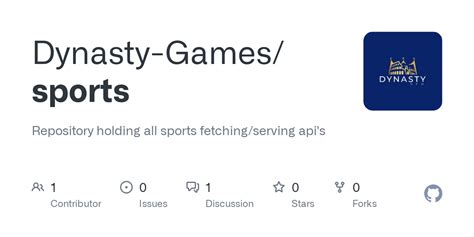 Github Dynasty Games Sports Repository Holding All Sports Fetching