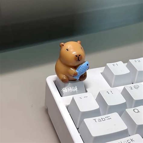 Keycaps Keycaps Custom Keycaps Capybara Unique Key Raised Kapibara Cute Manicure Keyboard