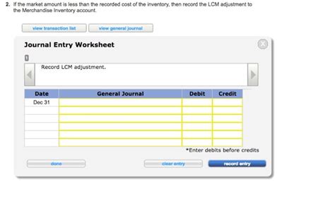 Solved Required Calculate The Lower Of Cost Or Market Chegg Com
