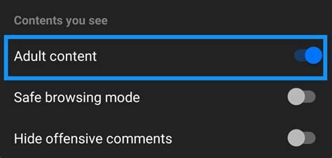 Remember To Turn This On To See NSFW Interests GAG