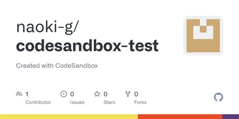 Github Naoki G Codesandbox Test Created With Codesandbox