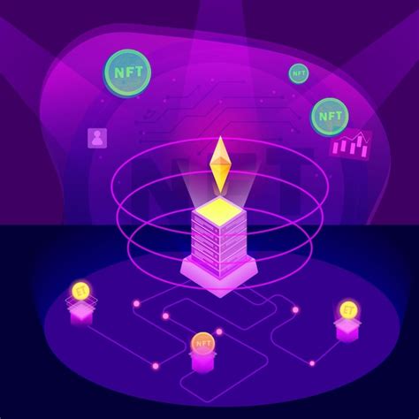 Ilustración De Token No Fungible Vector Premium