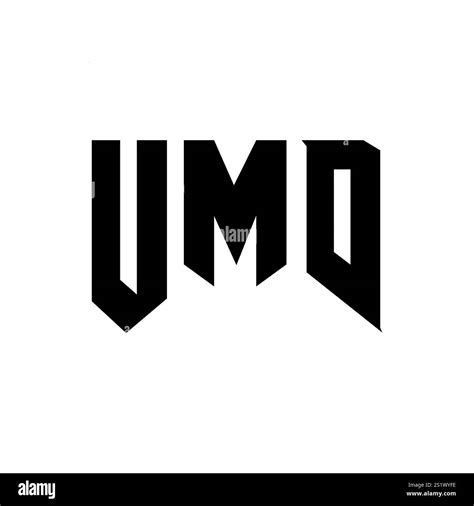 Umd Letter Logo Design For Technology Company Umd Logo Design Black And White Color Combination