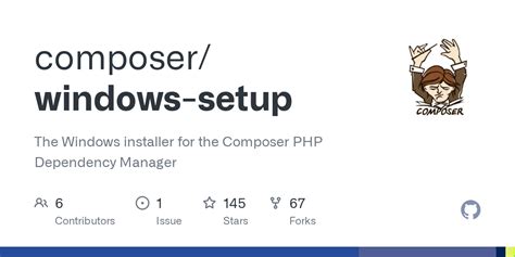 Github Composerwindows Setup The Windows Installer For The Composer Php Dependency Manager