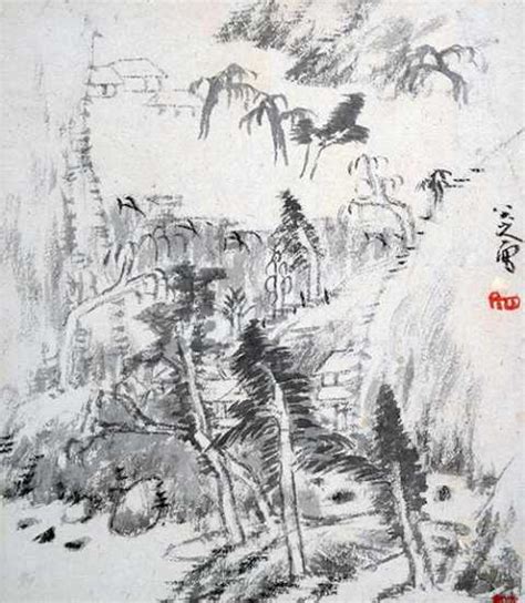 原來他的山水畫更妙八大山人繪山水冊