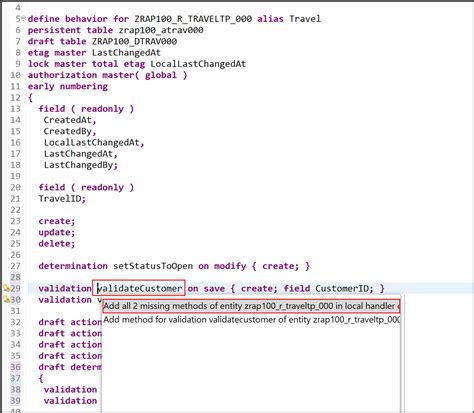 Enhance The Business Object Behavior With Validations Sap Tutorials