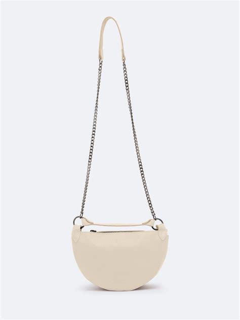 Bolsa Couro Meia Lua Estruturada Pequena Dora Lis