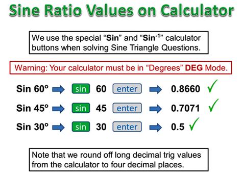 The Sine Ratio Passys World Of Mathematics