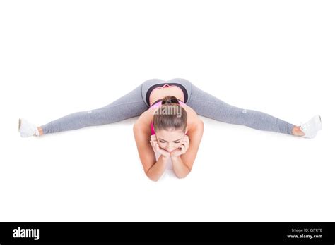 Woman Sitting With Legs Spread