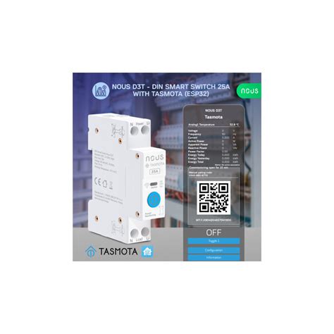 Nous Tasmota Rail Din 25a Module Consumption Measurement