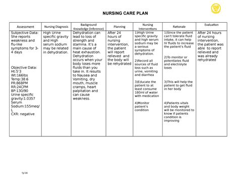 Chn Nursing Care Plan Assessment Nursing Diagnosis Planning My Xxx