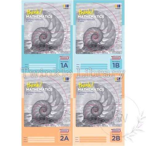 Jual Buku Fisik Think Mathematics Secondary 1 And 2 Workbook New Syllabus Mathematics 8th