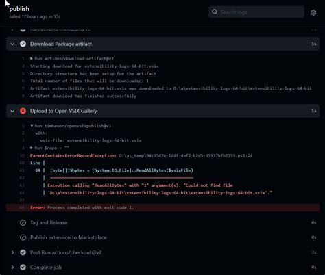 can t find vsix file · issue 2 · timheuer openvsixpublish · github