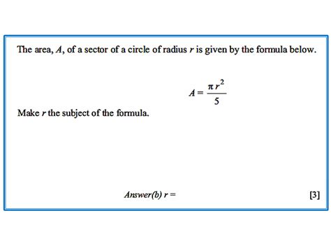 Transforming A Formula Igcse At Mathematics Realm