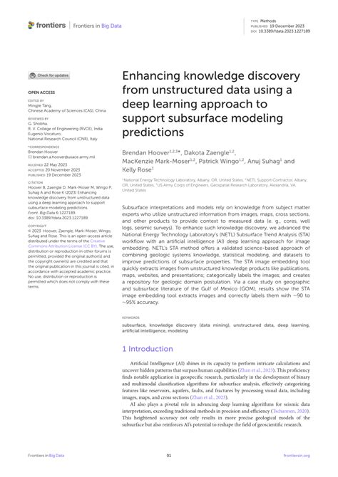 Pdf Enhancing Knowledge Discovery From Unstructured Data Using A Deep Learning Approach To
