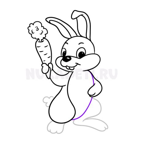 Как нарисовать зайчика видео